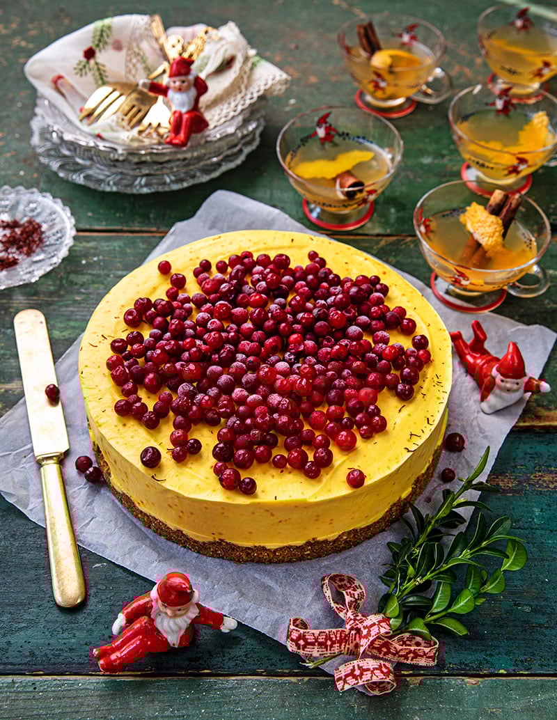 Recept: Saffranscheesecake med lingon - Hus & Hem